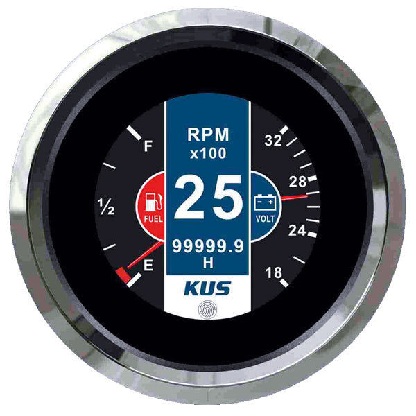 Kus, KMG-20T Multifunktionelt Digitalt Instrument 2" - NMEA 2000, IP67 ...