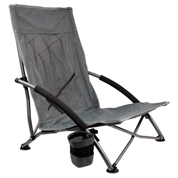SeaTec, Sammenklappelig strandstol, 600D polyester, Foldet: 20x15x78cm ...