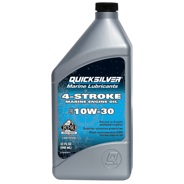 Quicksilver, 10W-30 Motorolie mineralsk, 1L NMMA FC-W godkendt – BoatLab