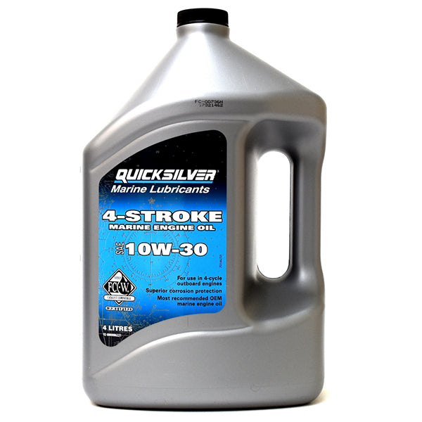 Quicksilver, 10W-30 Motorolie mineralsk, 4L NMMA FC-W godkendt – BoatLab